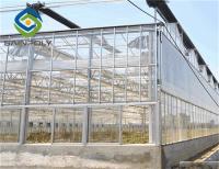 China Clear 10.8m Commercial Glass Greenhouse For Cucumbers for sale