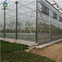 China Agricultural 120km/H 10.8m Multi Span Glass Greenhouse for sale
