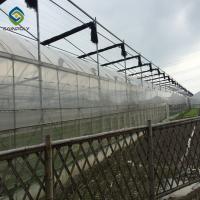 China 20ft Pe Film Multi Span Greenhouse With Mesh Netting for sale