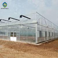China 10m Hot Dip Galvanized Steel Frame Multi Span Greenhouse for sale