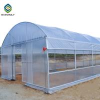China 10m Single Span Tunnel Greenhouse With Cooling System for sale