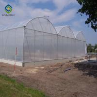 China Arch Roof 10.8m PC Sheet Greenhouse Flower Growing for sale