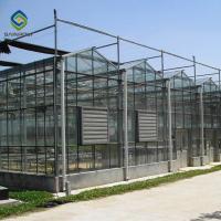 China Hanging Load 0.15KN/M2 6.0m Commercial Glass Greenhouse for sale