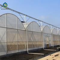 China Elasticity 2.5mm  120km/H Multi Span Film Greenhouse for sale