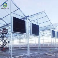 China Heat Resistance Skeleton 12m Flower Polycarbonate Greenhouse for sale