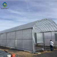 China 33ft Pe Film Skeleton Dustproof Single Tunnel Greenhouse for sale