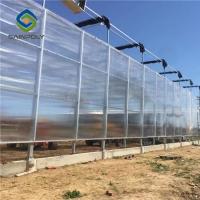 China Hot Dipped Galvanized Steel 7.5m Polycarbonate Greenhouse for sale