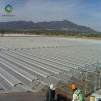 China Fruits 0.4KN/M2 4m Height Commercial Glass Greenhouse for sale