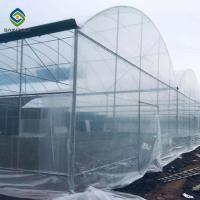 China Steel Frame Double Arch 4.5m Multi Span Greenhouse for sale