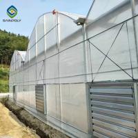 China Plastic Multi Span Greenhouse Saw Tooth Roof Ventilation for sale