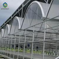 China 10.8m Polycarbonate Aluminium Greenhouse With Dome Roof Customized for sale