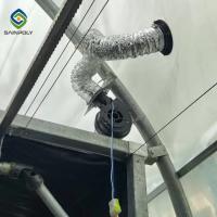 China Curtain Movable Automated Blackout Greenhouse For Medical Plant for sale