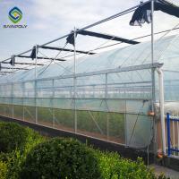 China Hydroponic Agriculture Commercial Glass Greenhouse With Shading System for sale