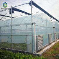 China Hydroponic Agriculture Commercial Glass Greenhouse With Shading System for sale