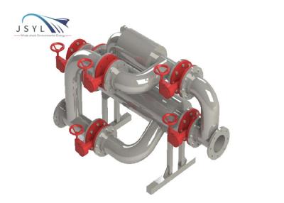 China 1-500m3/H 304 Stainless Steel Duplex Filter Manual Backwash Strainer for sale