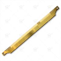 China 18mm TiN Coated Toothed Blade Serrated Blade For Film Plastic Packing for sale