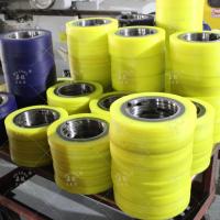 China Bonded Rubber Rings For Slitting Line PU Rubber Steel Metal Boned Spacer for sale