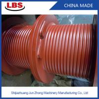 China Cast Steel Wire Rope Drum Barrel Winch Drum For Workover rig for sale