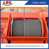 China Heavy Duty LBS  Groove Drum Tower Crane Winch With 100m - 10000m Rope for sale