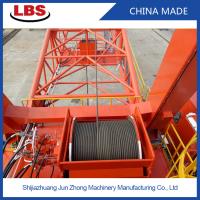 China Heavy Duty LBS  Groove Drum Tower Crane Winch With 100m - 10000m Rope for sale