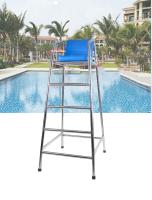 China Durable 304 Stainless Steel Swimming Pool Lifegurd Chair for sale