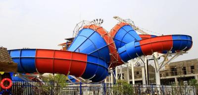 China Customized Carbon Steel Structure Water Slides for Adventure Water Park for sale