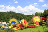 China Galvanized Carbon Steel Structure Water Slides for Adventure Water Park for sale