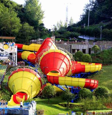 China Galvanized Carbon Steel Structure Water Slides for Adventure Water Park for sale