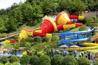 China Exciting Aqua Park Equipment Fiberglass Water Slide For Aqua Parks for sale