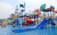 China Fiberglass Aqua Playground Equipment, Big Water House For Family Fun Customs for sale