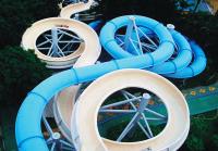 China Funny Stainless Steel Close Spiral Slide 11m Latform Height , 6-8mm Slide Body for sale