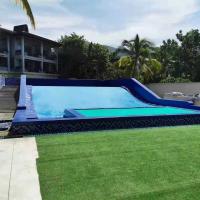 China Most Popular Fiberglass Surfing Simulator Single Flow Ride With Waterproof Software Material for sale
