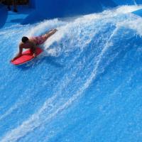 China Aqua Play Flowrider Water Ride For Skateboarding Surfing Sport/ Fiberglass Water Slide for sale