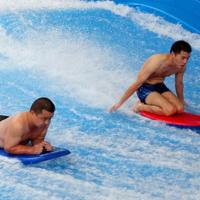 China Customized Color Flowrider Water Ride Double People Use Boards For Water Park for sale