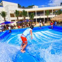 China Attraction Flowrider Water Ride , Waterproof Single Rider Wave Skid Board for sale