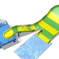 China Small Boomerang Fiberglass Water Slides With Two Riders Per Raft SGS for sale
