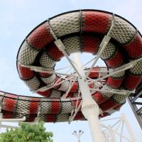 China Commercial Fiberglass Water Slides For Swimming Pool 2 Person Capicity for sale