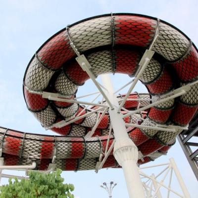 China Commercial Fiberglass Water Slides For Swimming Pool 2 Person Capicity for sale