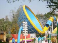 China Customized Adults Fiberglass Water Park Tornado Slide 14.6m Height for Water Park for sale