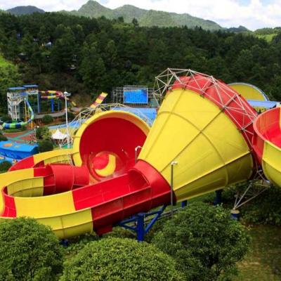 China Customized Fiberglass Classical Tantrum Valley Water Park Rides 1 Year Waranty for sale