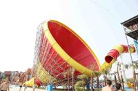China Water Park Equipment Super Tornado Water Slide Above Ground Pool Waterslide for sale