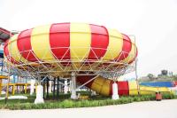 China Aqua Park Equipment Space Bowl Water Slide With High Capacity 720 Riders / h for sale