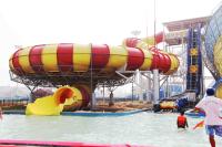 China Aqua Park Equipment Space Bowl Water Slide With High Capacity 720 Riders / h for sale