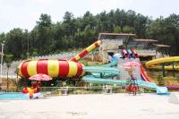China Theme Park Equipment Space Bowl Water Slide Supper Crater Van for 2 Persons for sale