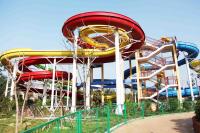 China Exciting Waterpark Equipment / Fiberglass Water Slides With 304 Stainless Steel Screw for sale