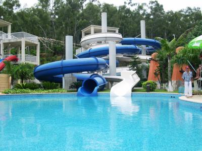 China Aqua Park Fiberglass Water Slide for sale