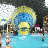 China Super Tornado Fiberglass Water Slides With 14.6m Platform Height for sale