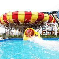 China Fiberglass Aqua Park Water Slides with bowl ride HS code 95069900 for sale