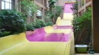 China Giant Aqua Park Equipment Exciting Swimming Pool Fiberglass Waterslides for sale
