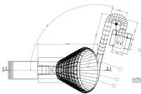 China Galvanized Carbon Steel Tornado Slide For Aqua Park / Fiberglass Water Park Equipment for sale